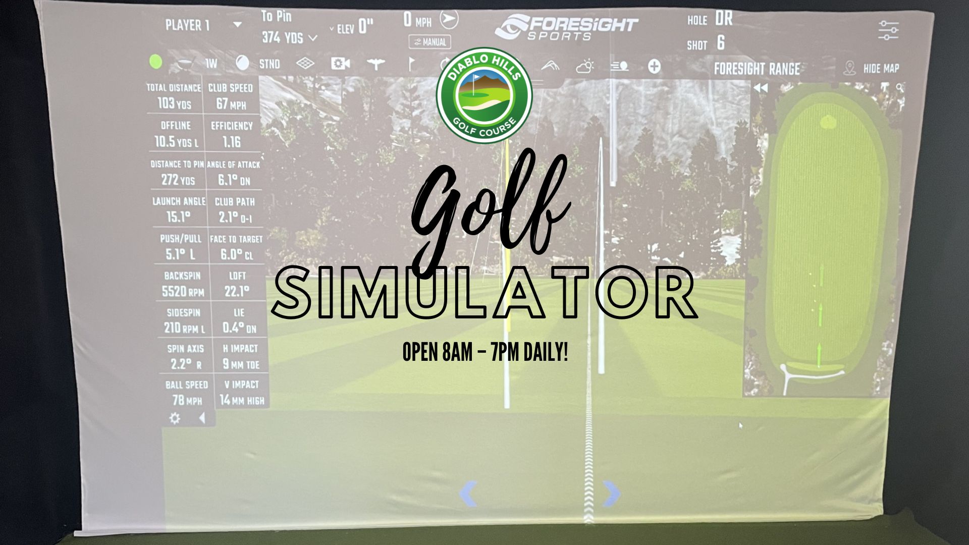 Golf Simulator - Diablo Hills Golf Course