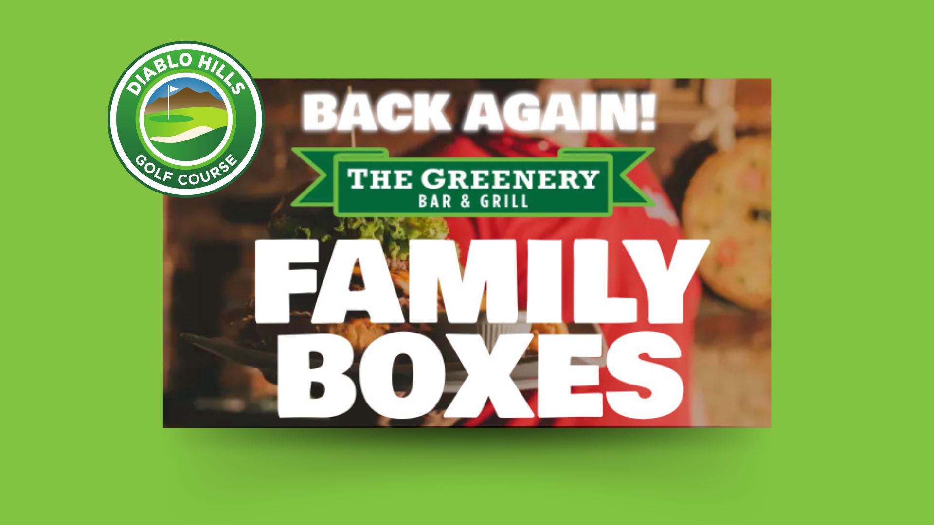 Family Boxes - Diablo Hills Golf Course